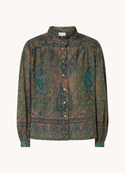 Antik Batik Tajaro blouse met paisley dessin • Groen • de Bijenkorf