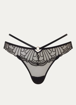 Aubade L 'Indomptable string met borduring • Zwart • de Bijenkorf