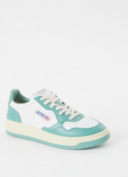 Autry Medalist sneaker van leer • Turquoise • de Bijenkorf