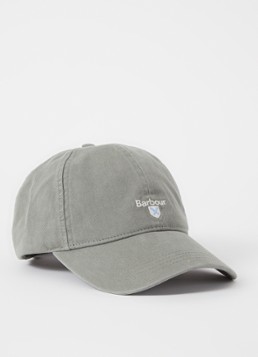 Barbour Pet met logoborduring • Olijfgroen • de Bijenkorf