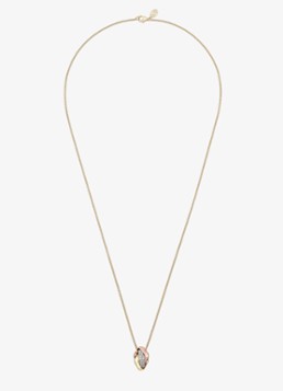 Cartier Trinity ketting van 18 karaat rosé-, geel-, en witgoud met 54 ...