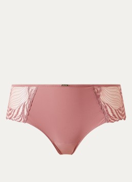 Chantelle Shorty van mesh met borduring • Roze • de Bijenkorf