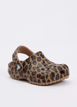 Crocs Classic Animal Clog instapper met panterprint • Bruin • de Bijenkorf