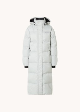 Daily Paper Epuffa longline puffer jas met afneembare capuchon en logo ...