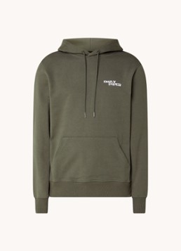 Daily Paper Hoodie met logo- en backprint • Bronsgroen • de Bijenkorf