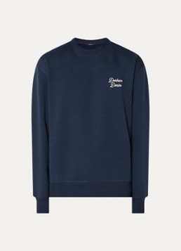 Denham Arch sweater met logo- en backprint • Donkerblauw • de Bijenkorf
