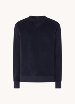 Denham Sweater met logo • Indigo • de Bijenkorf