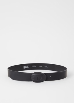 Diesel Riem van leer met logo • Zwart • de Bijenkorf