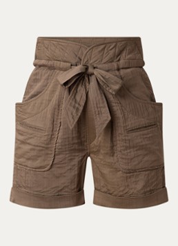 Isabel Marant Sereni high waist straight fit korte broek met ...