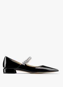 Jimmy Choo Bing ballerina van lakleer • Zwart • de Bijenkorf