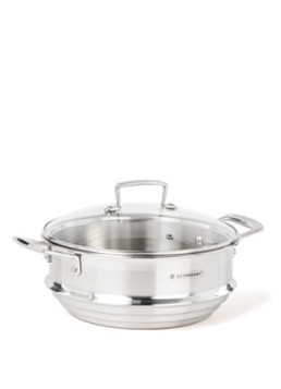 Le Creuset Stoompan 24 cm • Zilver • de Bijenkorf