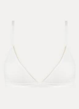 Lounge Triangle bralette met mesh • Wit • de Bijenkorf