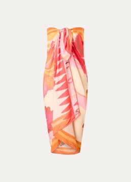 MAAJI Summer Dunes pareo met print • Oranje • de Bijenkorf