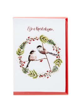 MAP Publishing Vogeltjes in een krans van hulst Fijne Kerstdagen ...