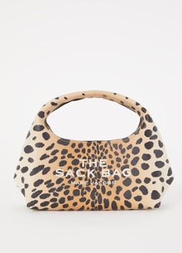 Marc Jacobs The Sack Cheetah handtas van leer met uitneembaar etui ...