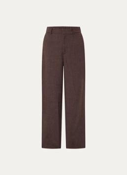 Neo Noir Emmet high waist wide fit pantalon met gemêleerd dessin ...