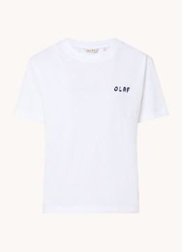 OLAF T-shirt met logo- en backprint • Wit • de Bijenkorf
