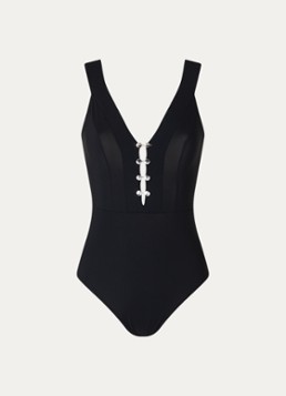 Pain de Sucre Bonnie badpak met rugdecolleté • Zwart • de Bijenkorf