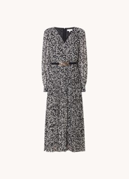 Phase Eight Ayana midi tuniekjurk met bloemenprint en ceintuur • Zwart ...