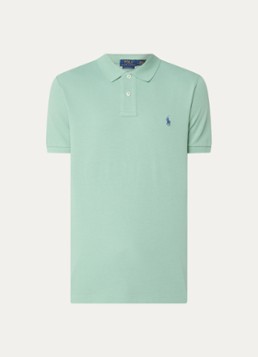 Ralph Lauren Slim fit polo van piqué katoen • Faded Mint/C7563 • de ...