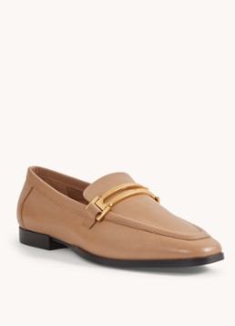Reiss Angela loafer van leer • Camel • de Bijenkorf