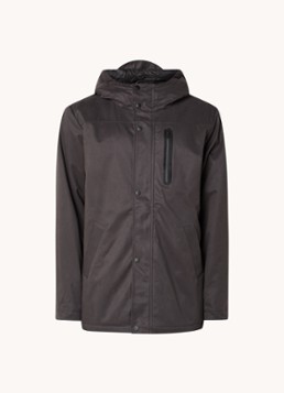RVLT Revolution Gewatteerde parka met capuchon en steekzakken • Grijs ...