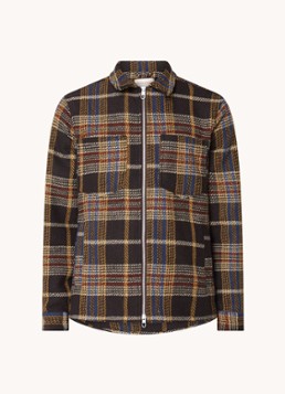 RVLT Revolution Overshirt met ruitdessin en opgestikte borstzakken ...