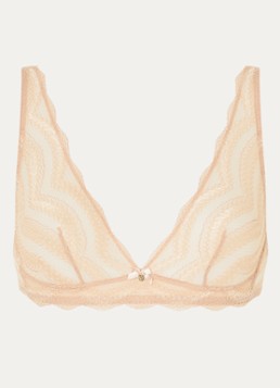 Sam Friday Celine bralette van kant • Zand • de Bijenkorf