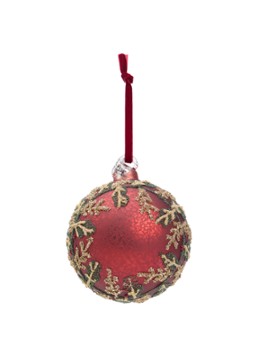 Shishi Krans Hulst kerstbal 10 cm • Donkerrood • de Bijenkorf