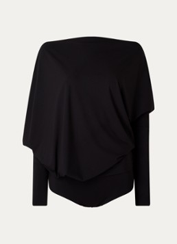 Wolford Pure Cut body met watervalhals • Zwart • de Bijenkorf