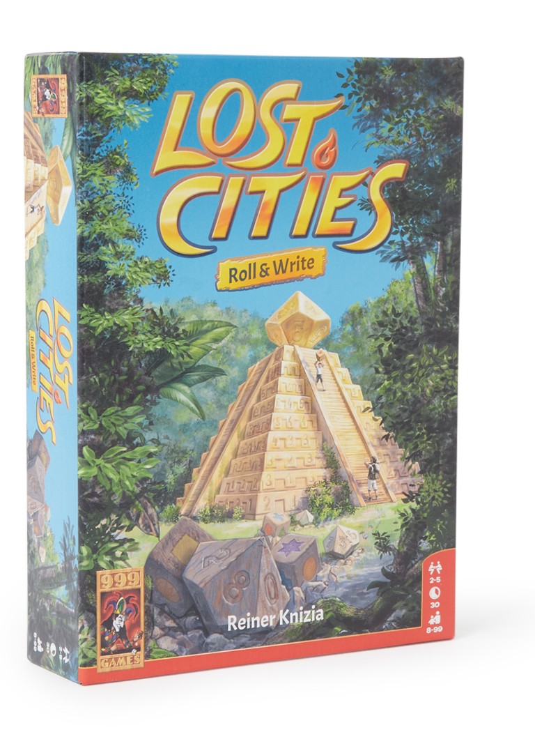 999 Games Lost Cities Roll & Write dobbelspel • Blauw • de Bijenkorf