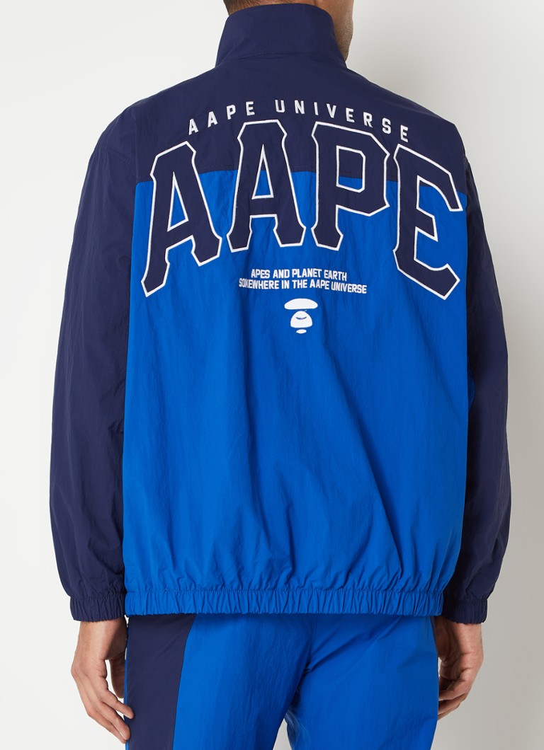 Aape Aape jacket met logo • Blauw • de Bijenkorf