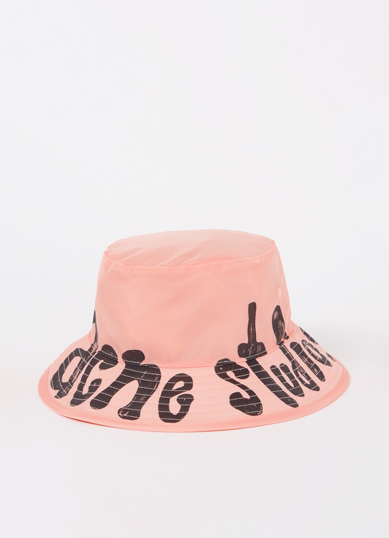 Acne Studios Bucket hoed met logo • Roze • de Bijenkorf