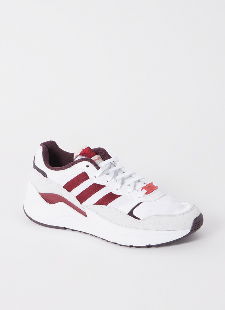 Adidas Retropy Adisuper sneaker met vegan leer details • Bordeauxrood ...