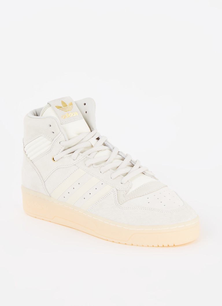 Adidas Rivalry High sneaker van leer • Zand • de Bijenkorf