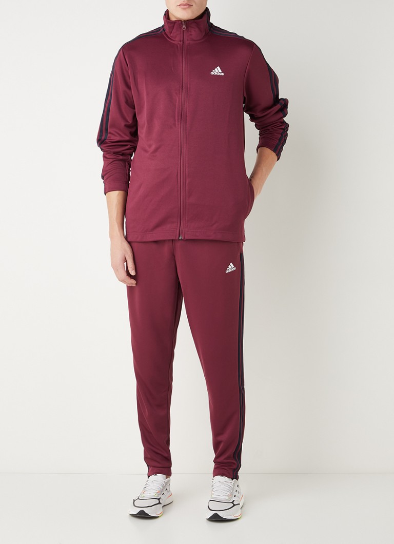 Adidas 3-Stripes Woven Trainingspak Bordeaux Adidas Belgium | atelier ...