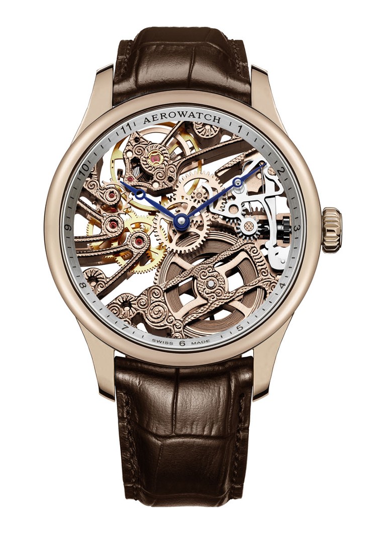 Aerowatch Skeleton horloge A 50981 R101 • Goud • de Bijenkorf