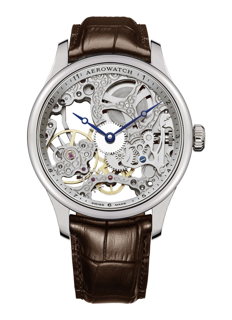 Aerowatch Skeleton horloge A 57981 AA01 • Zilver • de Bijenkorf