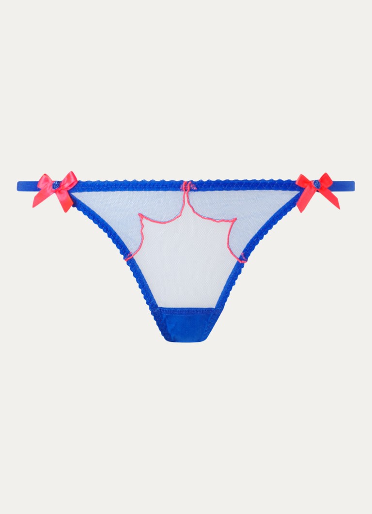 Agent Provocateur Lorna string van mesh • Blauw • de Bijenkorf