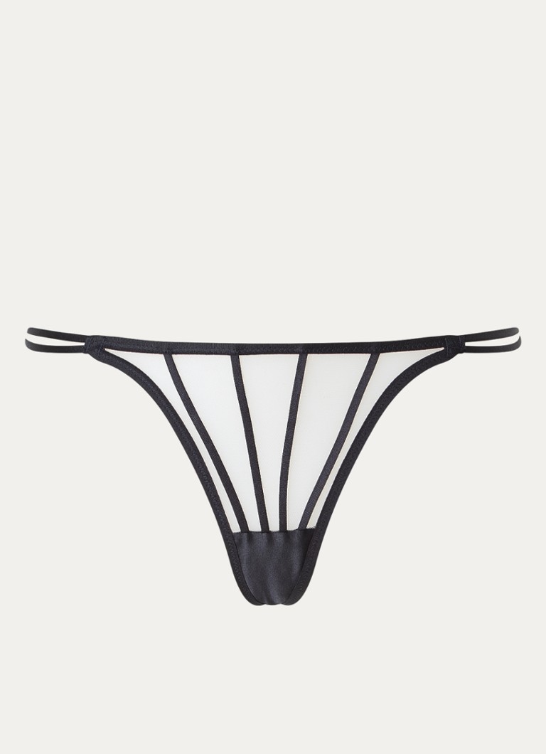 Agent Provocateur Ozara string in zijdeblend met cut-out details ...