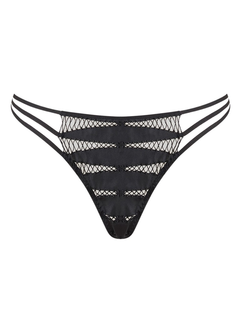 Agent Provocateur Rayna string met opengewerkte details • Zwart • de ... Agent Provocateur Rayna string met opengewerkte details • Zwart • de ...