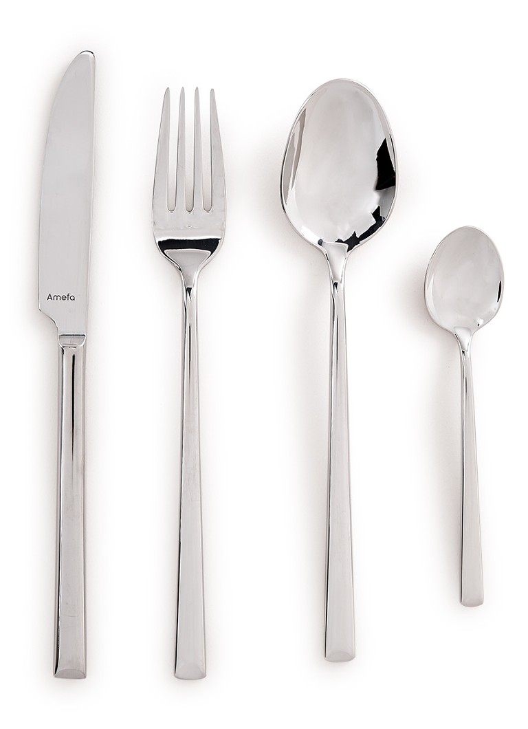 Amefa Metropole bestekset 24-delig • Chroom • de Bijenkorf