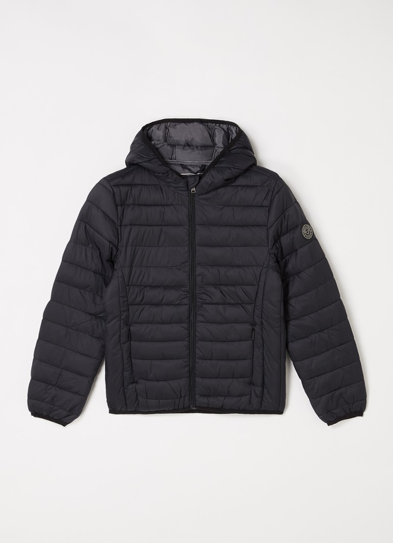 America Today Alex lichtgewicht jack met capuchon • Zwart • de Bijenkorf