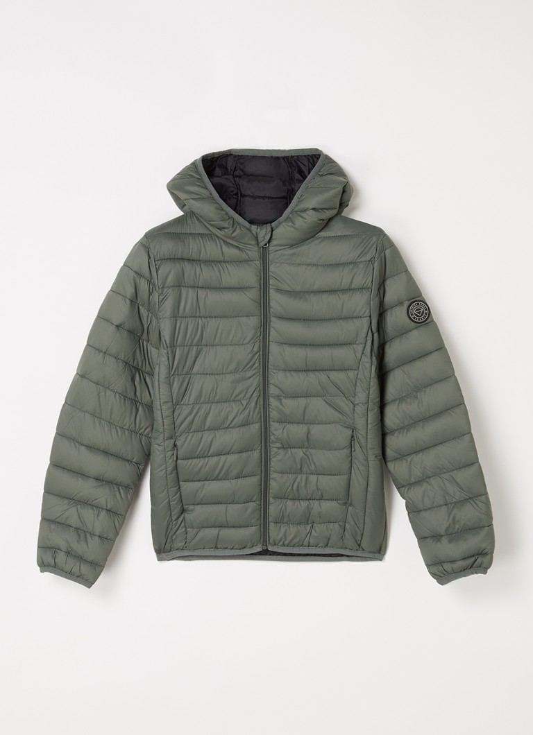 America Today Alex lichtgewicht jack met capuchon • Groen • de Bijenkorf