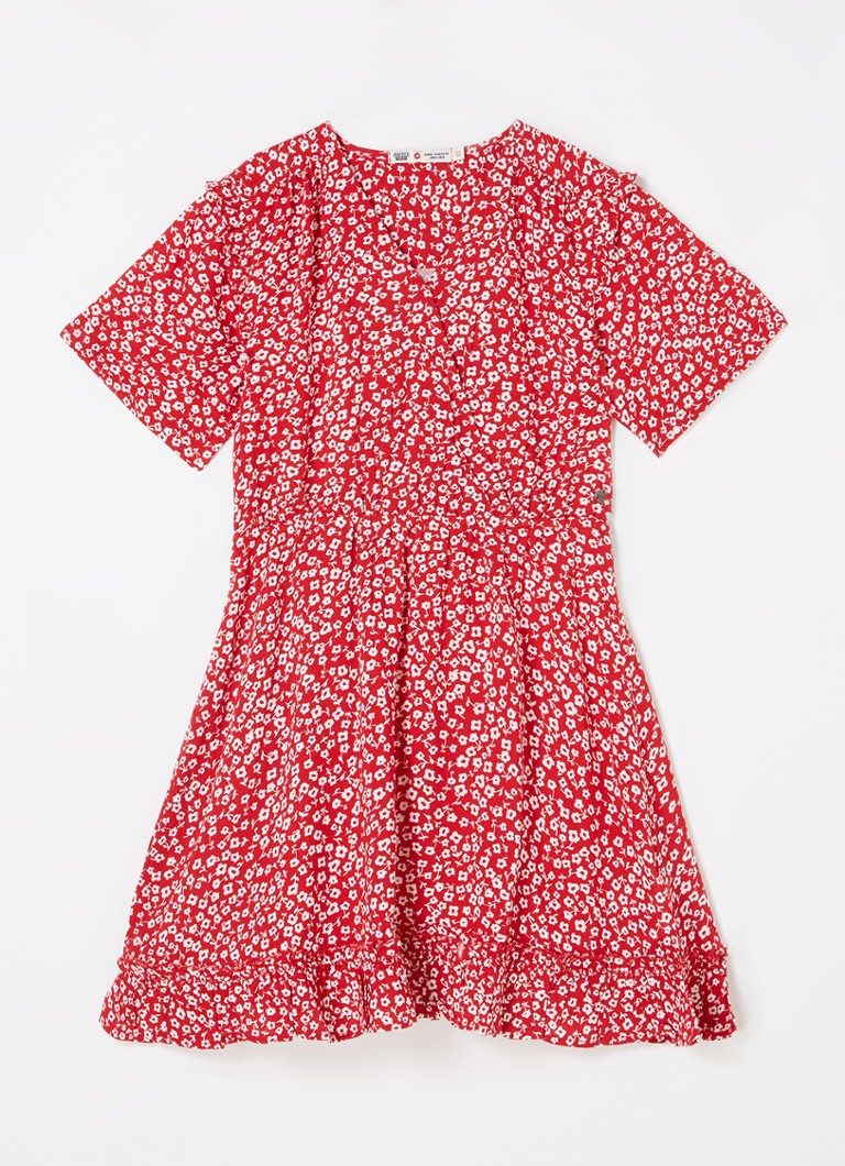 America Today Dakota midi jurk met bloemenprint • Rood • de Bijenkorf