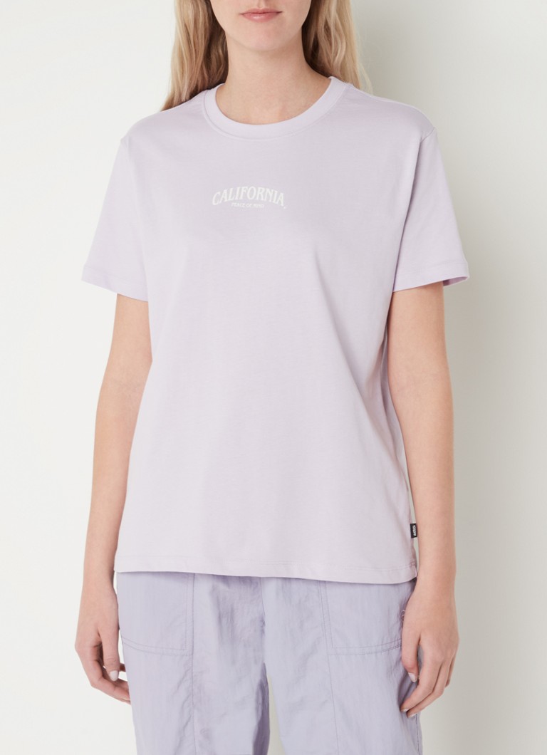 America Today Emily T-shirt met tekstprint • Lila • de Bijenkorf