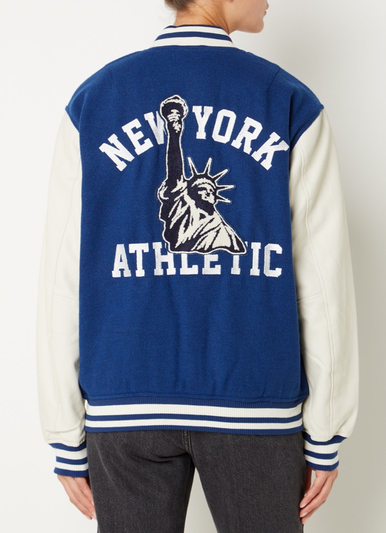 America Today Jobe oversized baseball jack met front- en backprint ...