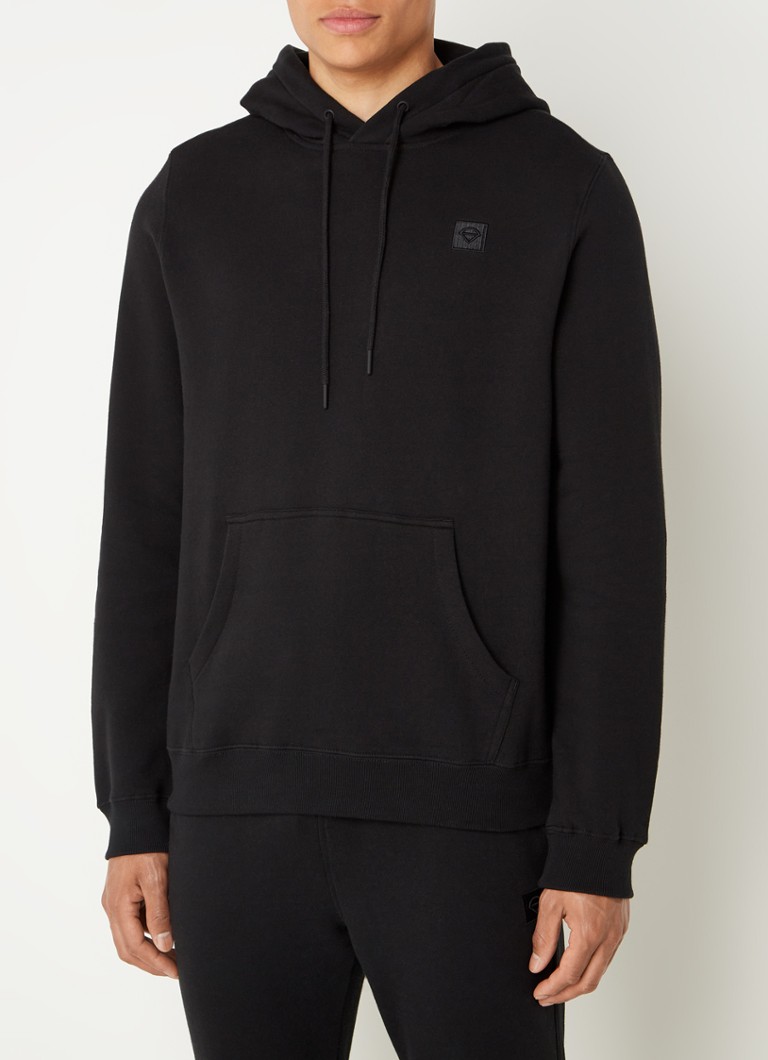 America Today Sanford hoodie met logoborduring • Zwart • de Bijenkorf