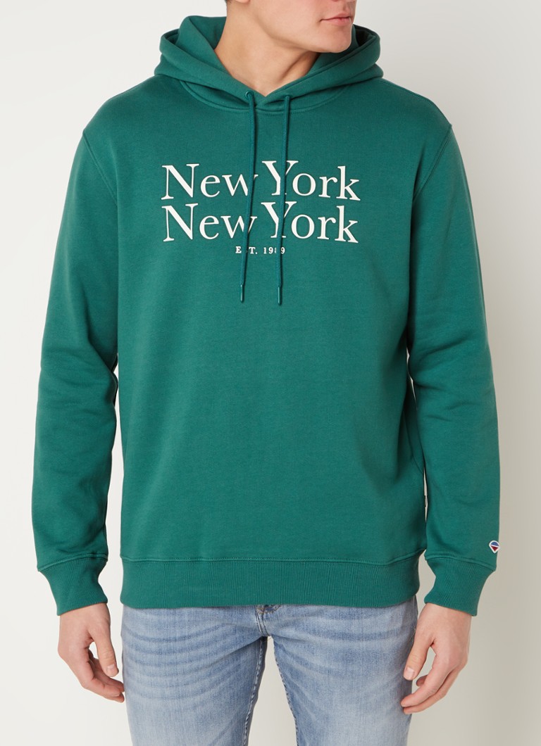 America Today Seth hoodie met print • Groen • de Bijenkorf