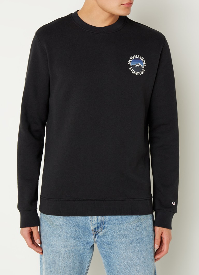 America Today Stance sweater met print • Zwart • de Bijenkorf